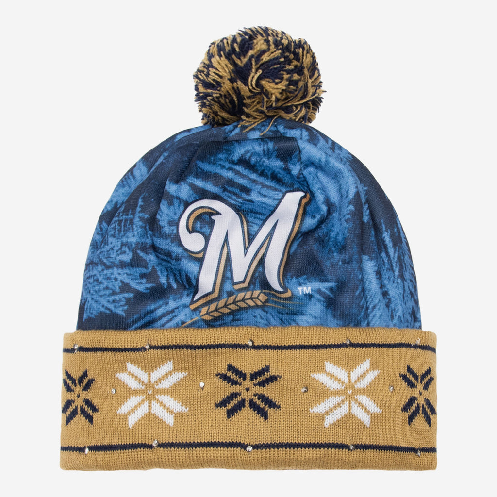 Milwaukee Brewers Big Logo Light Up Beanie FOCO