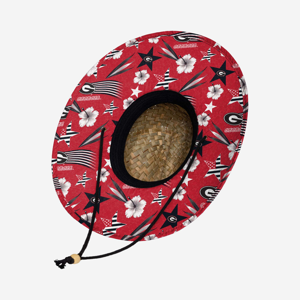 Georgia Bulldogs Americana Straw Hat FOCO