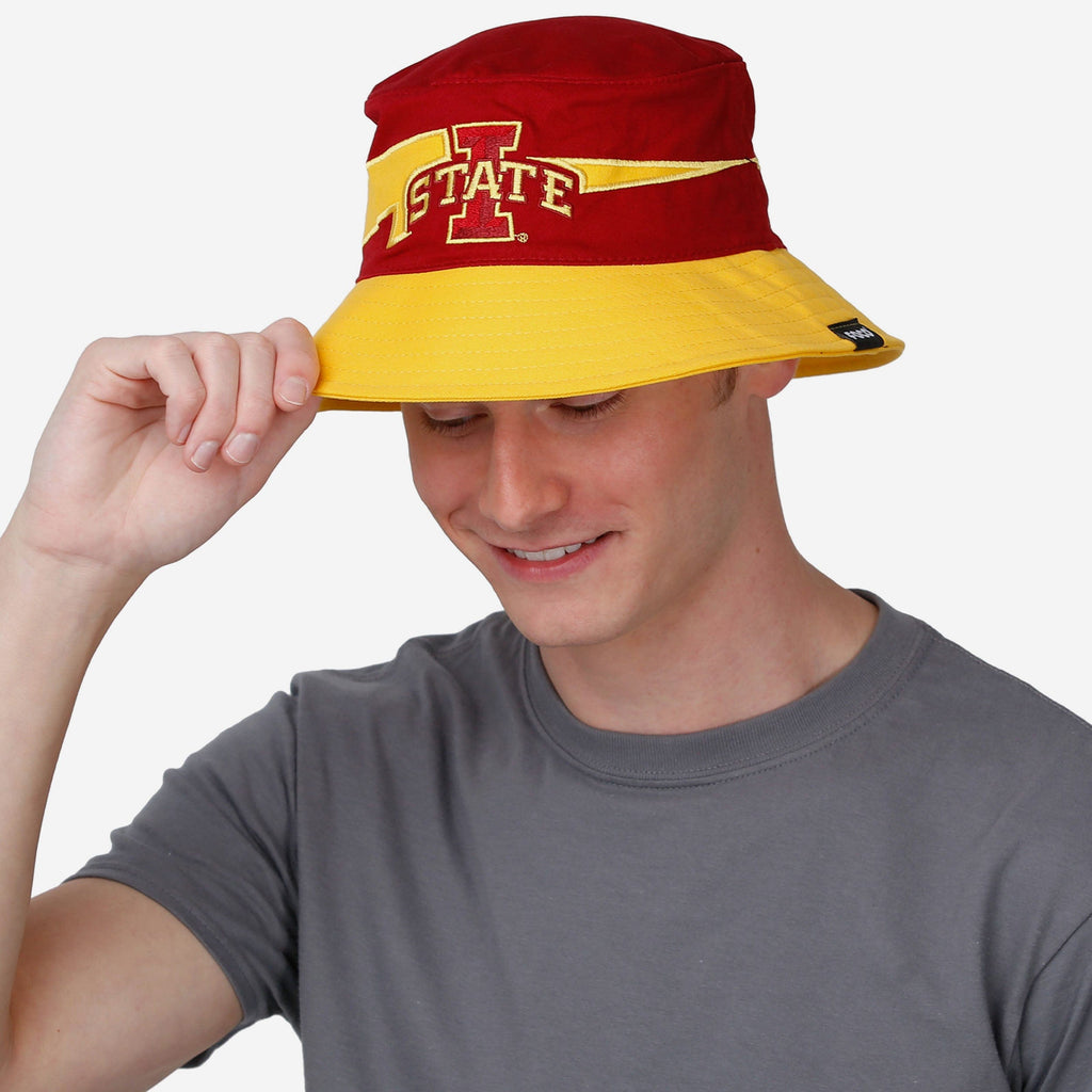 Iowa State Cyclones Team Stripe Bucket Hat FOCO