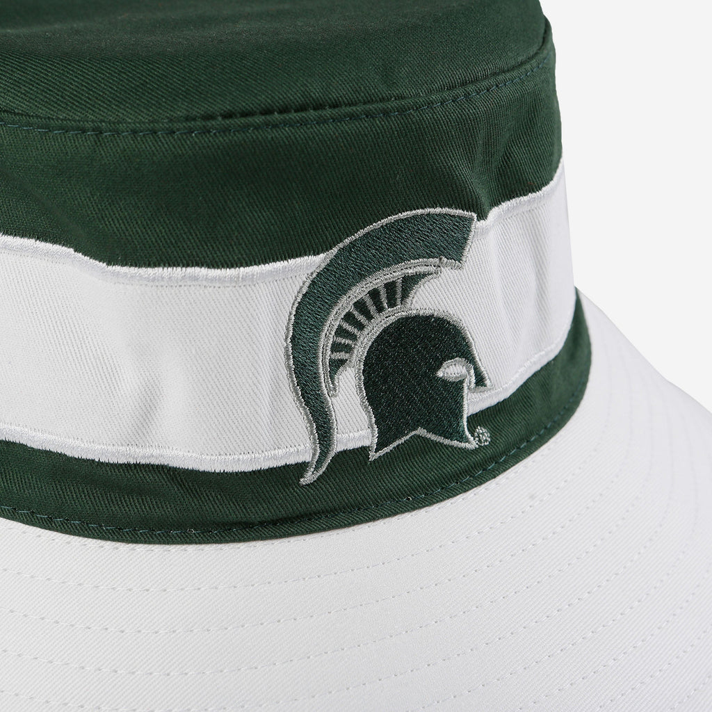 Michigan State Spartans Team Stripe Bucket Hat FOCO