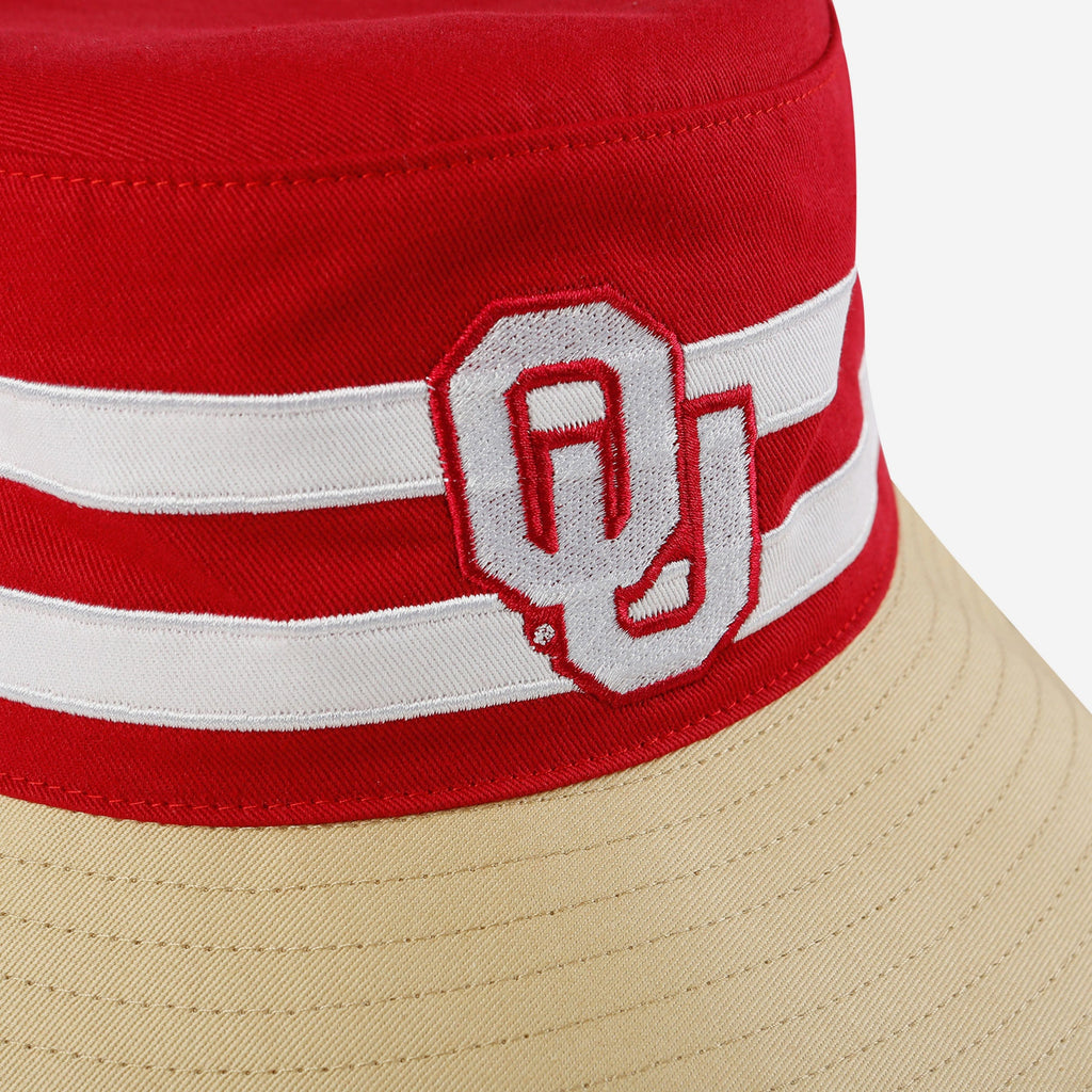 Oklahoma Sooners Team Stripe Bucket Hat FOCO