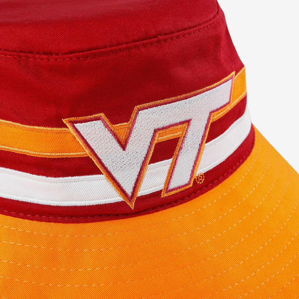 Virginia Tech Hokies Team Stripe Bucket Hat FOCO