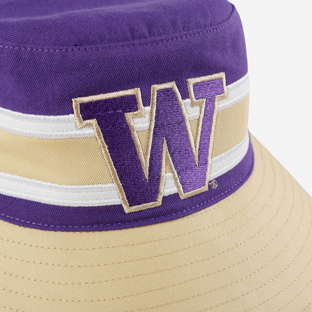 Washington Huskies Team Stripe Bucket Hat FOCO