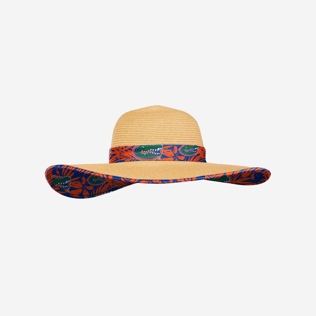 Florida Gators Womens Floral Straw Hat FOCO