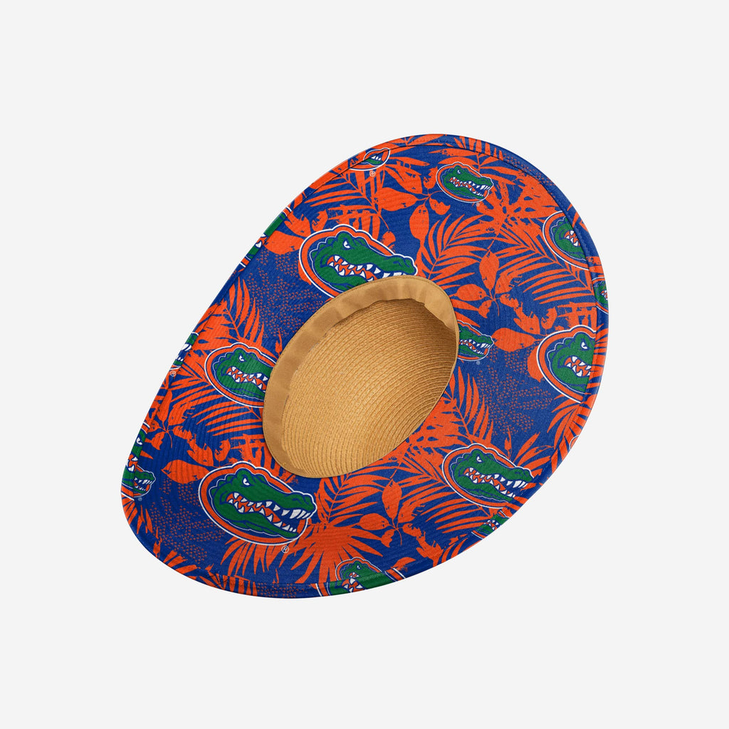 Florida Gators Womens Floral Straw Hat FOCO