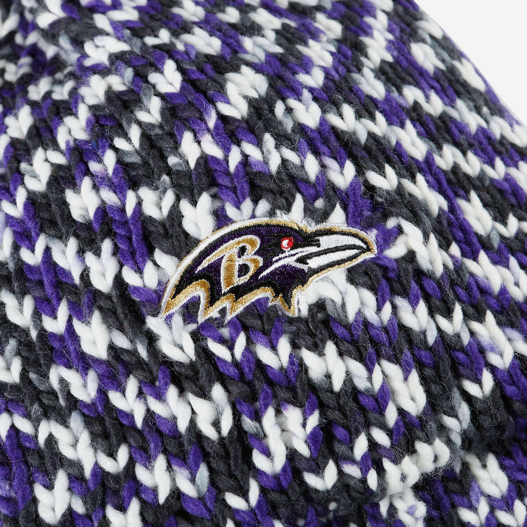 Baltimore Ravens Colorblend Knit Pom Beanie FOCO