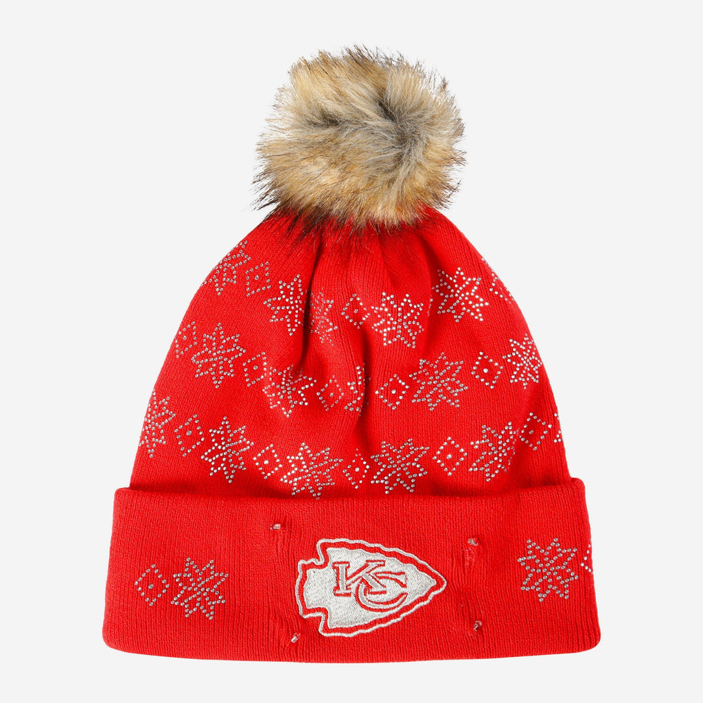 Kansas City Chiefs Rhinestone Light Up Beanie FOCO