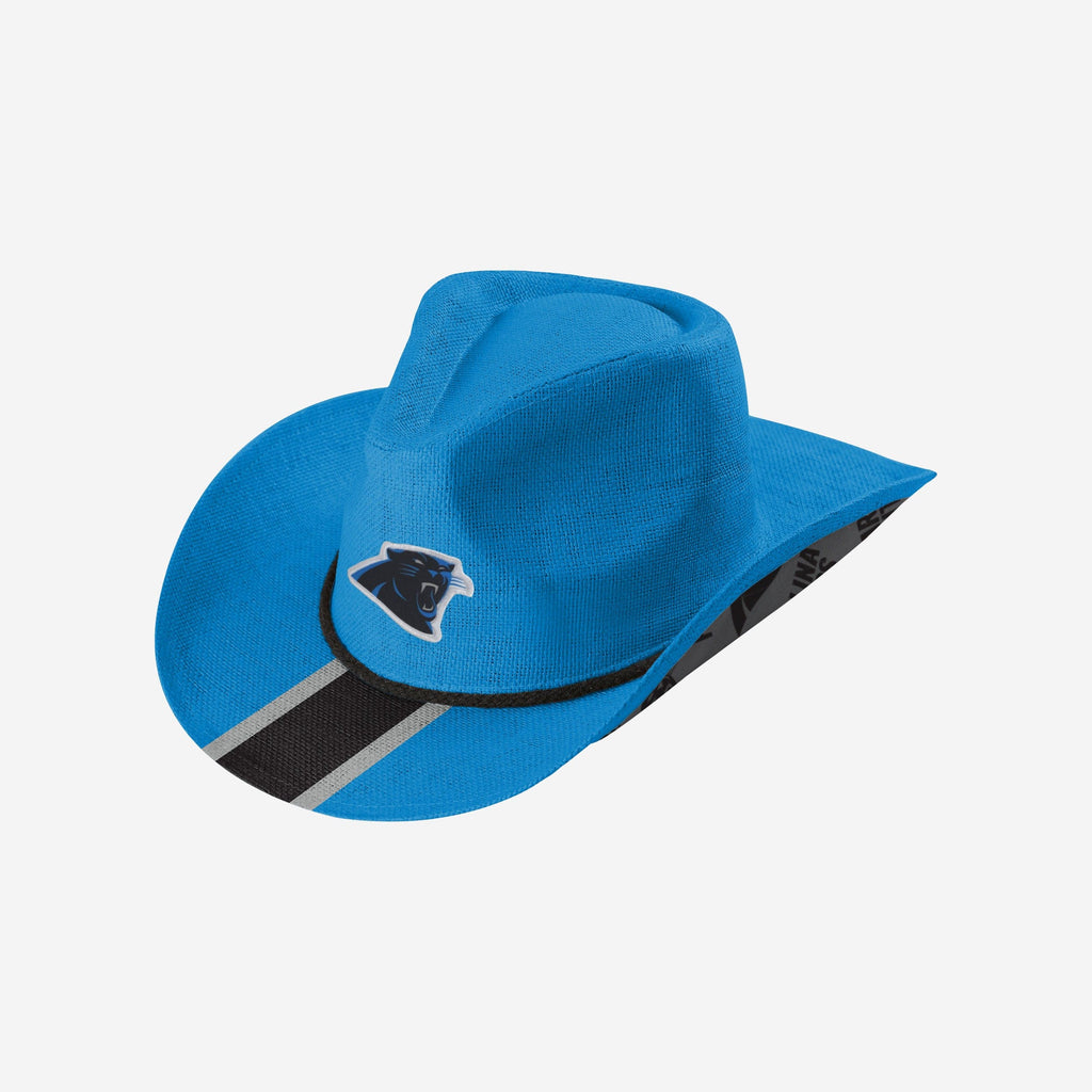Carolina Panthers Team Stripe Cowboy Hat FOCO