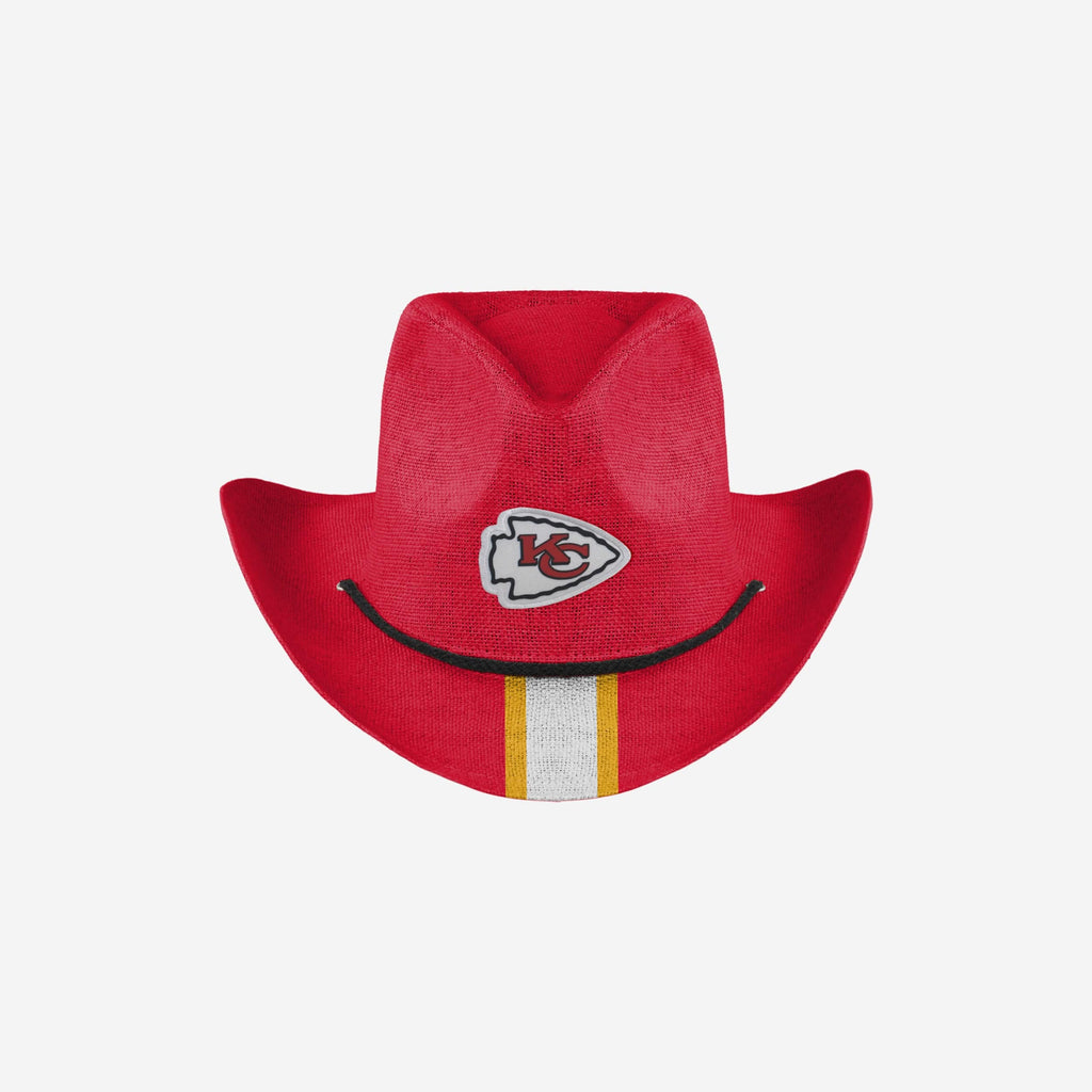 Kansas City Chiefs Team Stripe Cowboy Hat FOCO