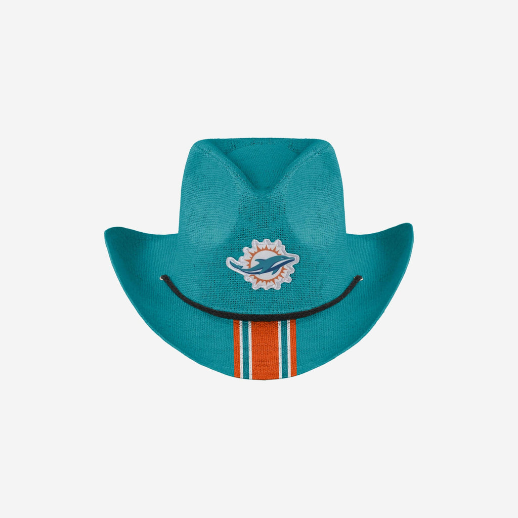 Miami Dolphins Team Stripe Cowboy Hat FOCO