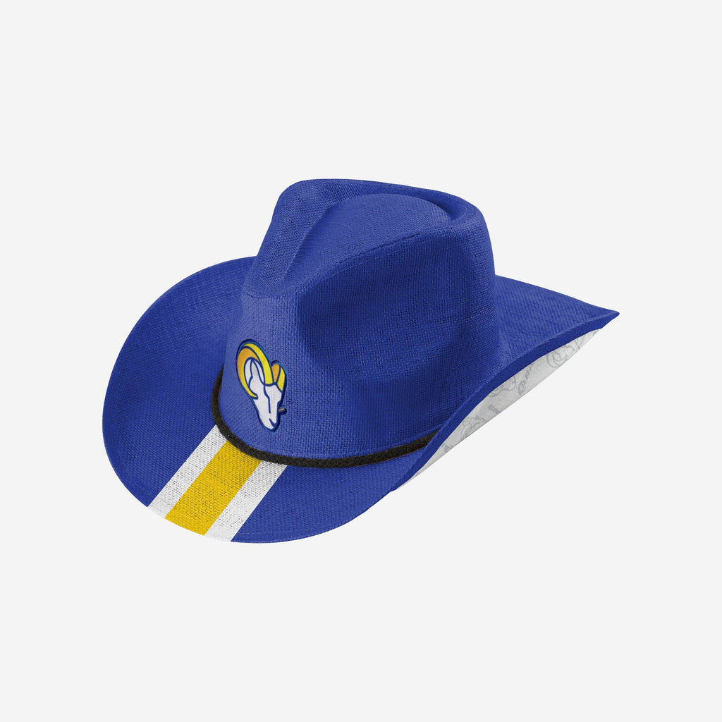 Los Angeles Rams Team Stripe Cowboy Hat FOCO
