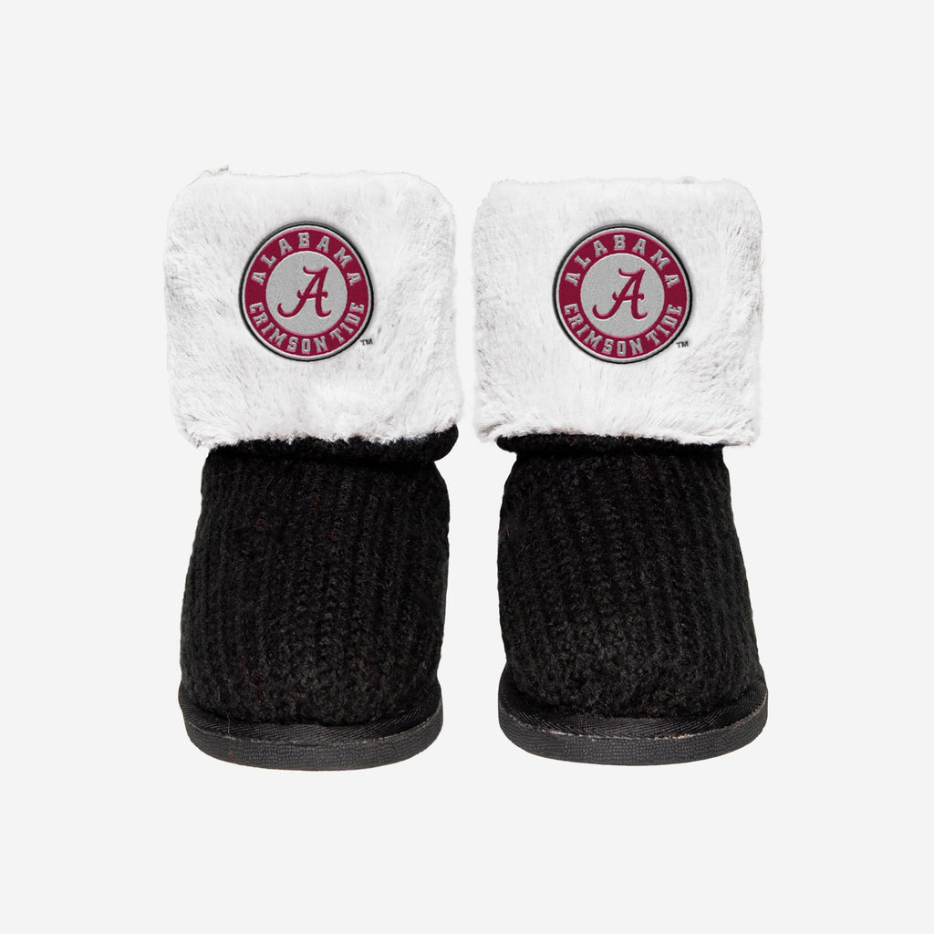 Alabama Crimson Tide Knit High End Button Boot Slipper FOCO
