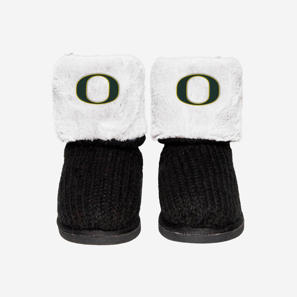 Oregon Ducks Knit High End Button Boot Slipper FOCO