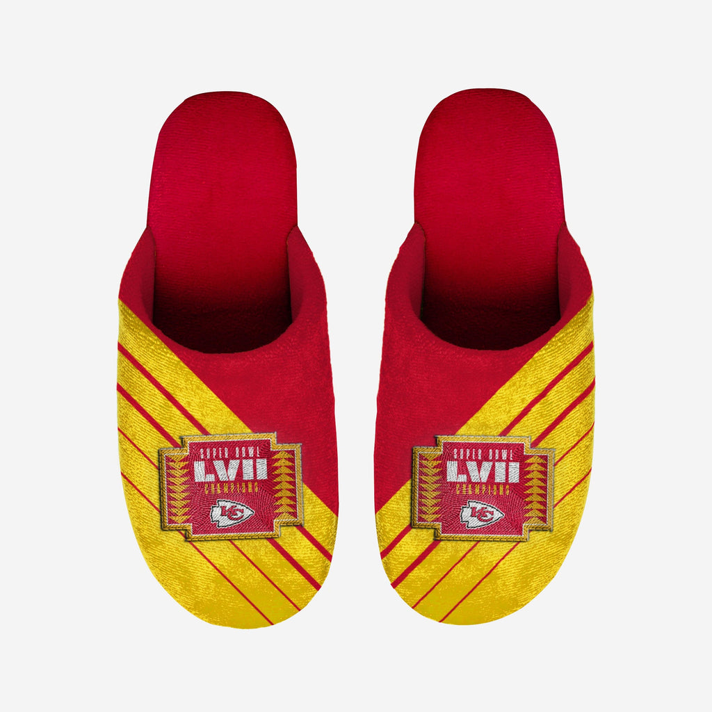 Kansas City Chiefs Super Bowl LVII Champions Big Logo Slipper FOCO