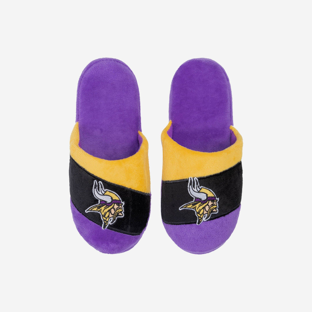 Minnesota Vikings Youth Colorblock Slide Slipper FOCO