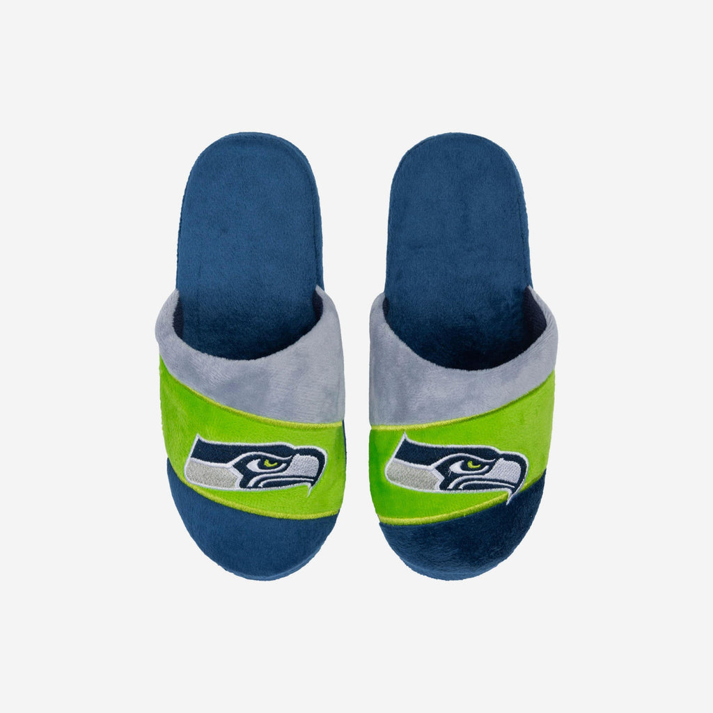Seattle Seahawks Youth Colorblock Slide Slipper FOCO