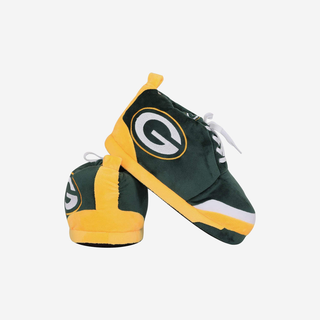 Green Bay Packers Youth Plush Sneaker Slipper FOCO