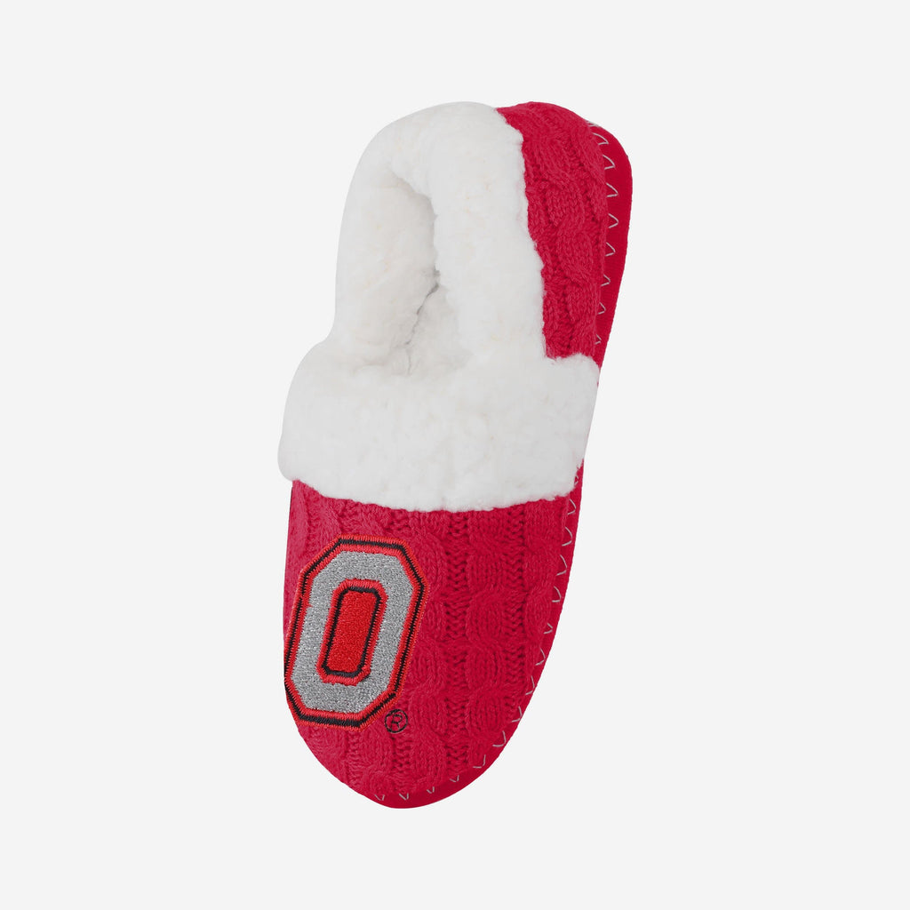 Ohio State Buckeyes Womens Team Color Moccasin Slipper FOCO