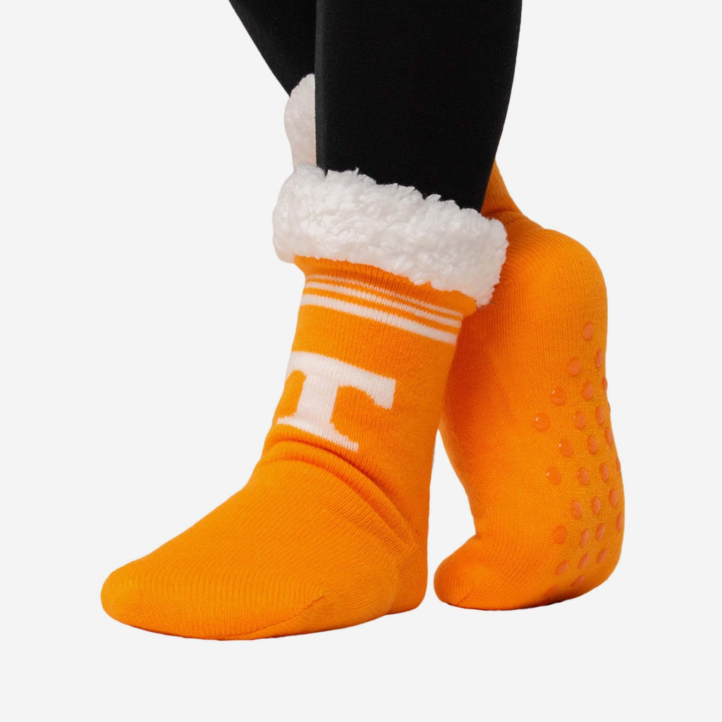 Tennessee Volunteers Womens Stripe Logo Tall Footy Slipper Socks FOCO