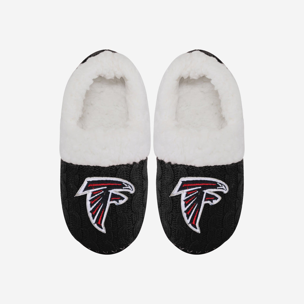 Atlanta Falcons Womens Team Color Moccasin Slipper FOCO