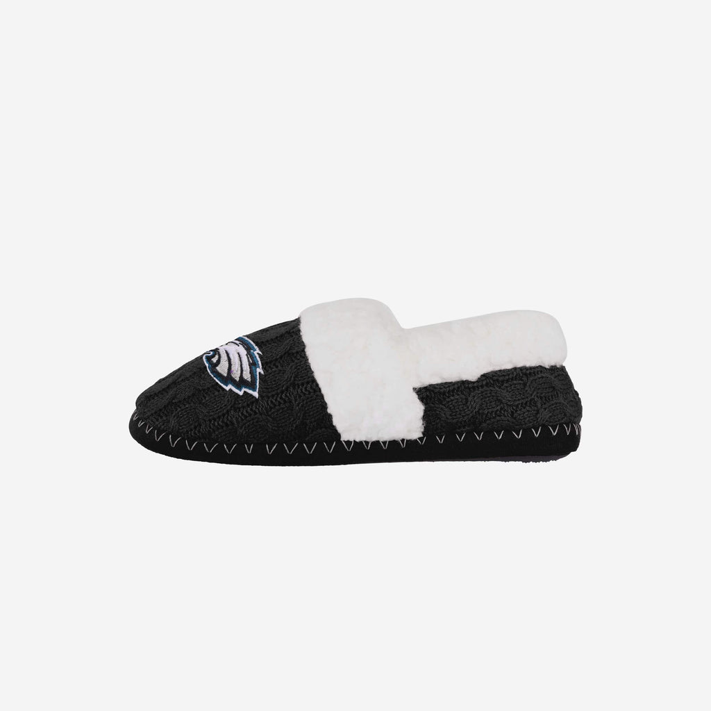 Philadelphia Eagles Womens Team Color Moccasin Slipper FOCO
