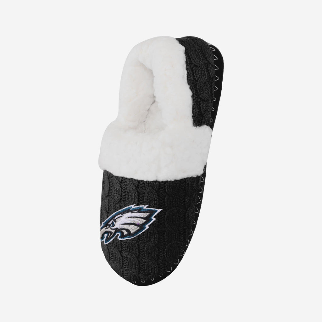 Philadelphia Eagles Womens Team Color Moccasin Slipper FOCO