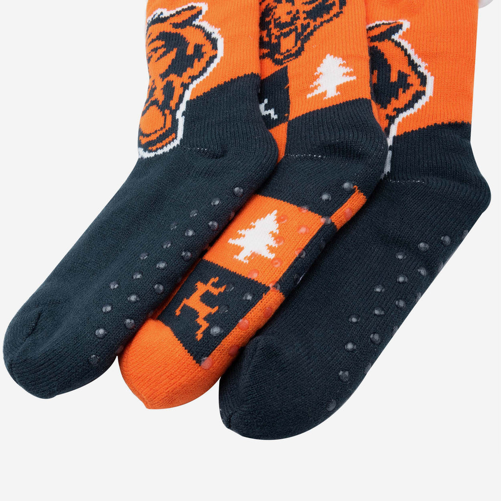 Chicago Bears Womens Fan Footy 3 Pack Slipper Socks FOCO