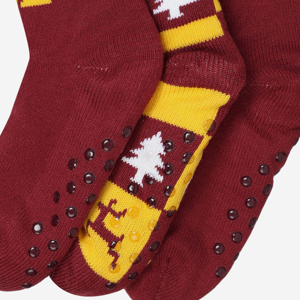 Washington Commanders Womens Fan Footy 3 Pack Slipper Socks FOCO