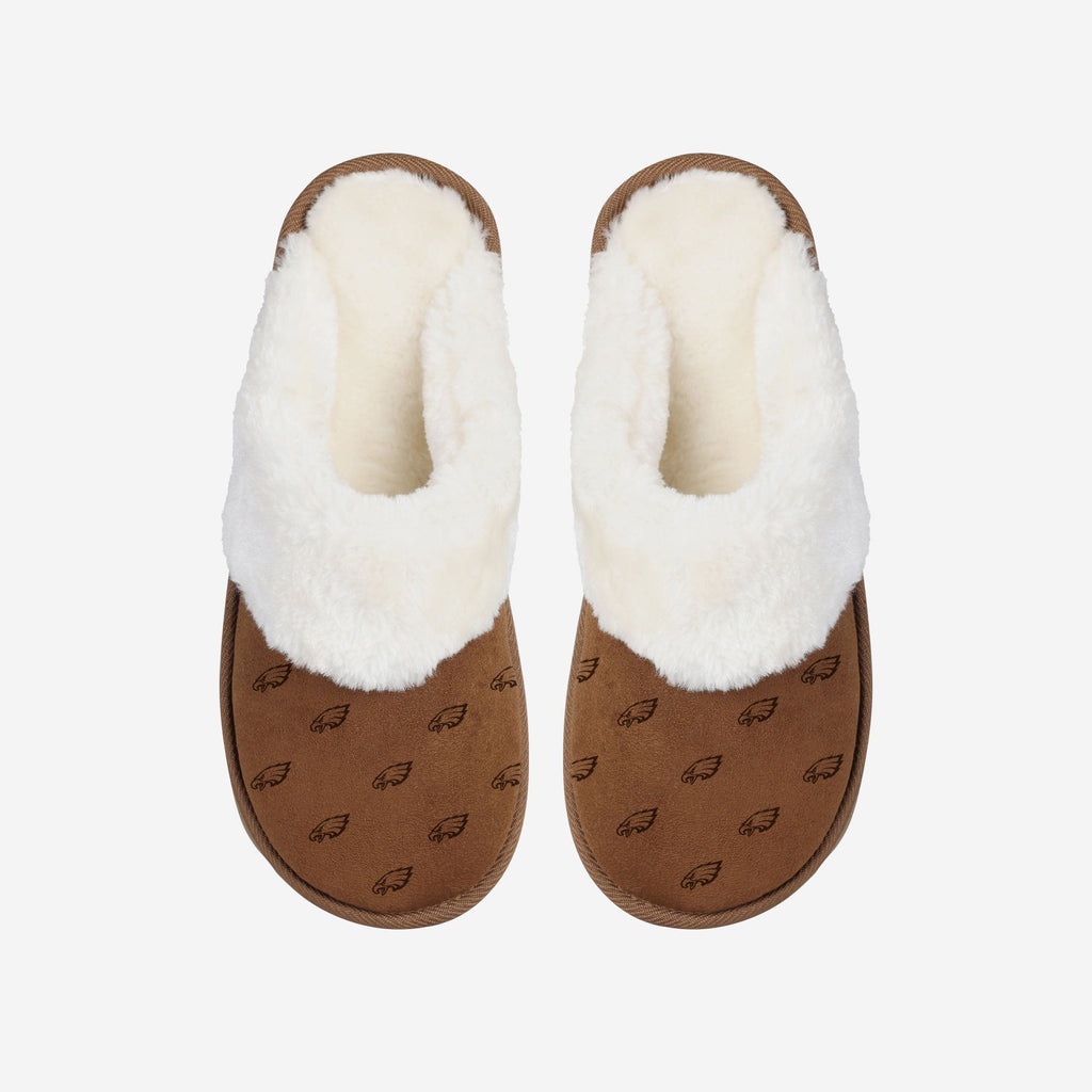 Philadelphia Eagles Womens Repeat Logo Moccasin Slipper FOCO