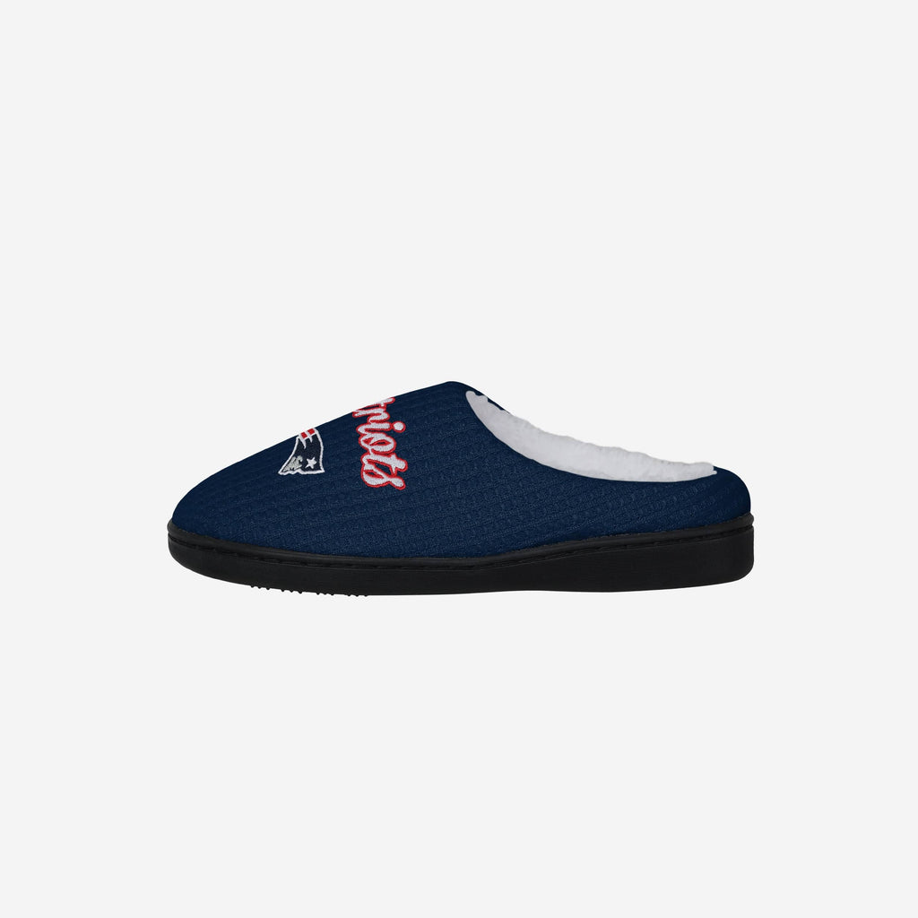 New England Patriots Womens Sherpa Lined Memory Foam Slipper FOCO