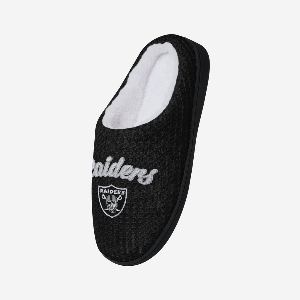 Las Vegas Raiders Womens Sherpa Lined Memory Foam Slipper FOCO