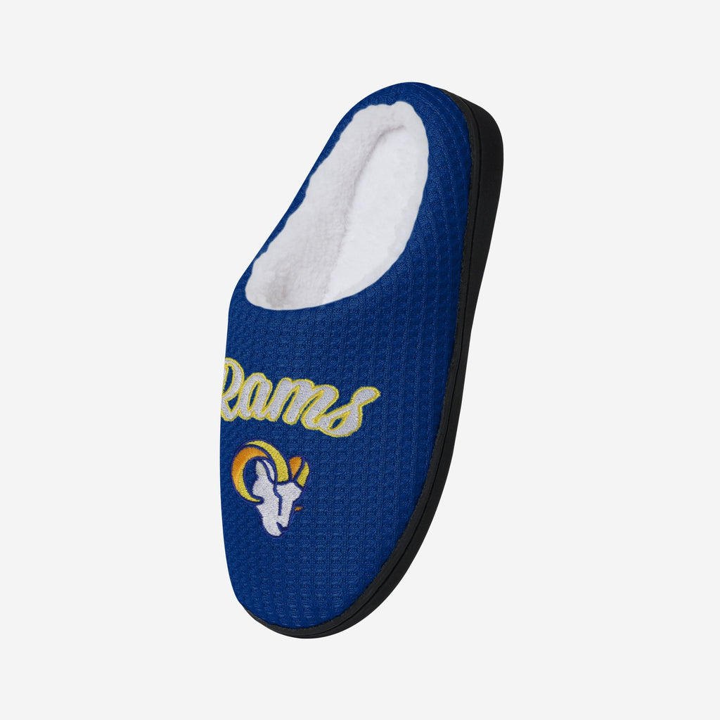 Los Angeles Rams Womens Sherpa Lined Memory Foam Slipper FOCO