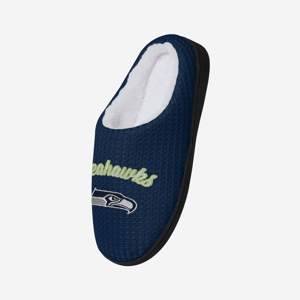 Seattle Seahawks Womens Sherpa Lined Memory Foam Slipper FOCO