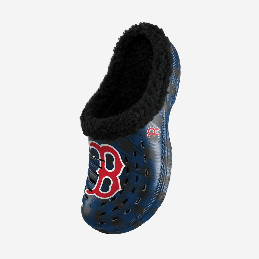 Boston Red Sox Sherpa Lined Buffalo Check Clog FOCO