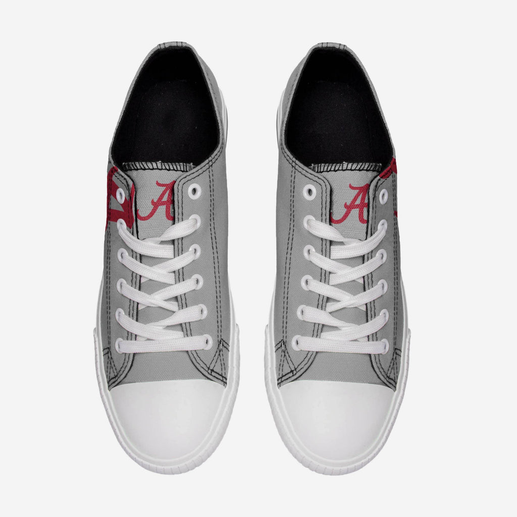 Alabama Crimson Tide Mens Low Top Big Logo Canvas Shoe FOCO