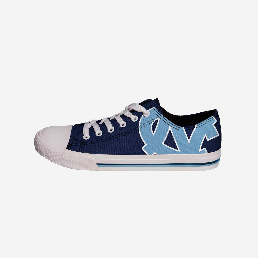 North Carolina Tar Heels Mens Low Top Big Logo Canvas Shoe FOCO