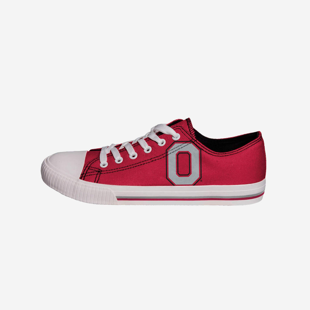Ohio State Buckeyes Mens Low Top Big Logo Canvas Shoe FOCO