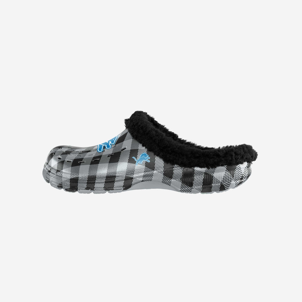 Detroit Lions Sherpa Lined Buffalo Check Clog FOCO