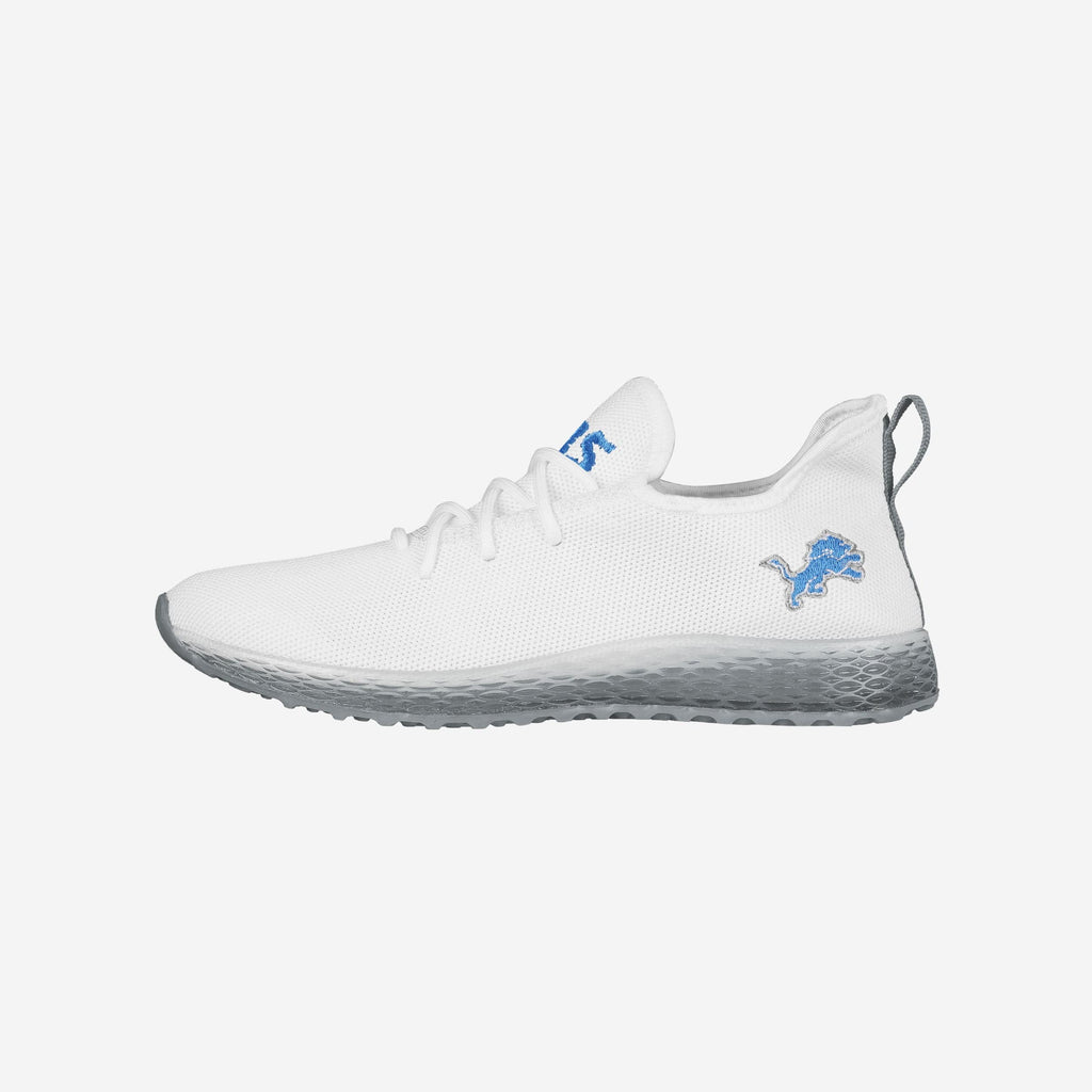 Detroit Lions Gradient Midsole White Sneakers FOCO
