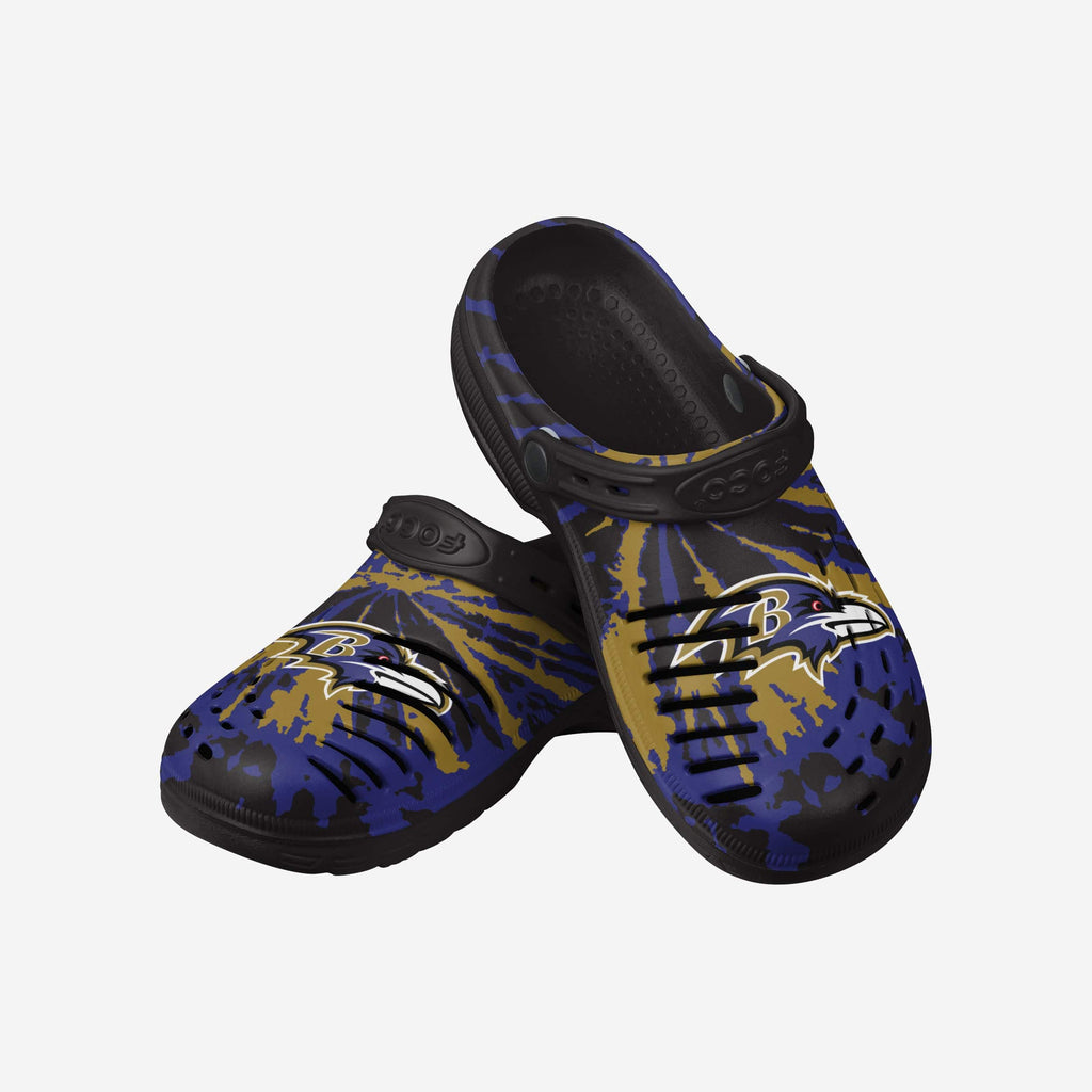Baltimore Ravens Tie-Dye Clog With Strap FOCO
