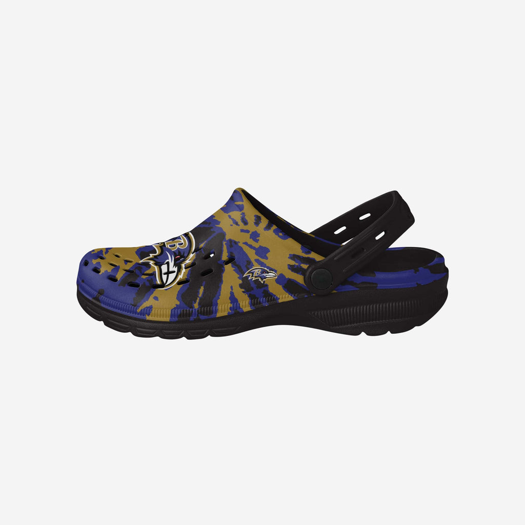 Baltimore Ravens Tie-Dye Clog With Strap FOCO