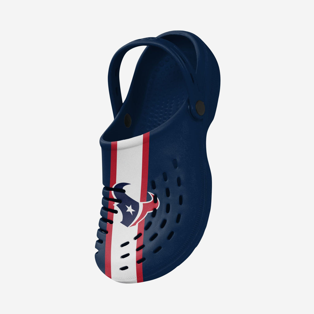 Houston Texans Team Stripe Clog With Strap FOCO