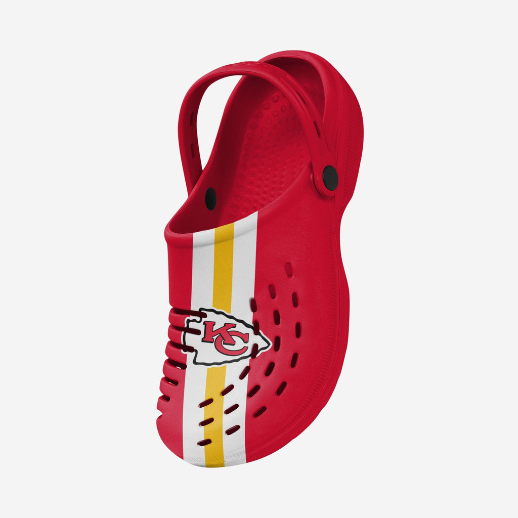 Kansas City Chiefs Team Stripe Clog With Strap FOCO