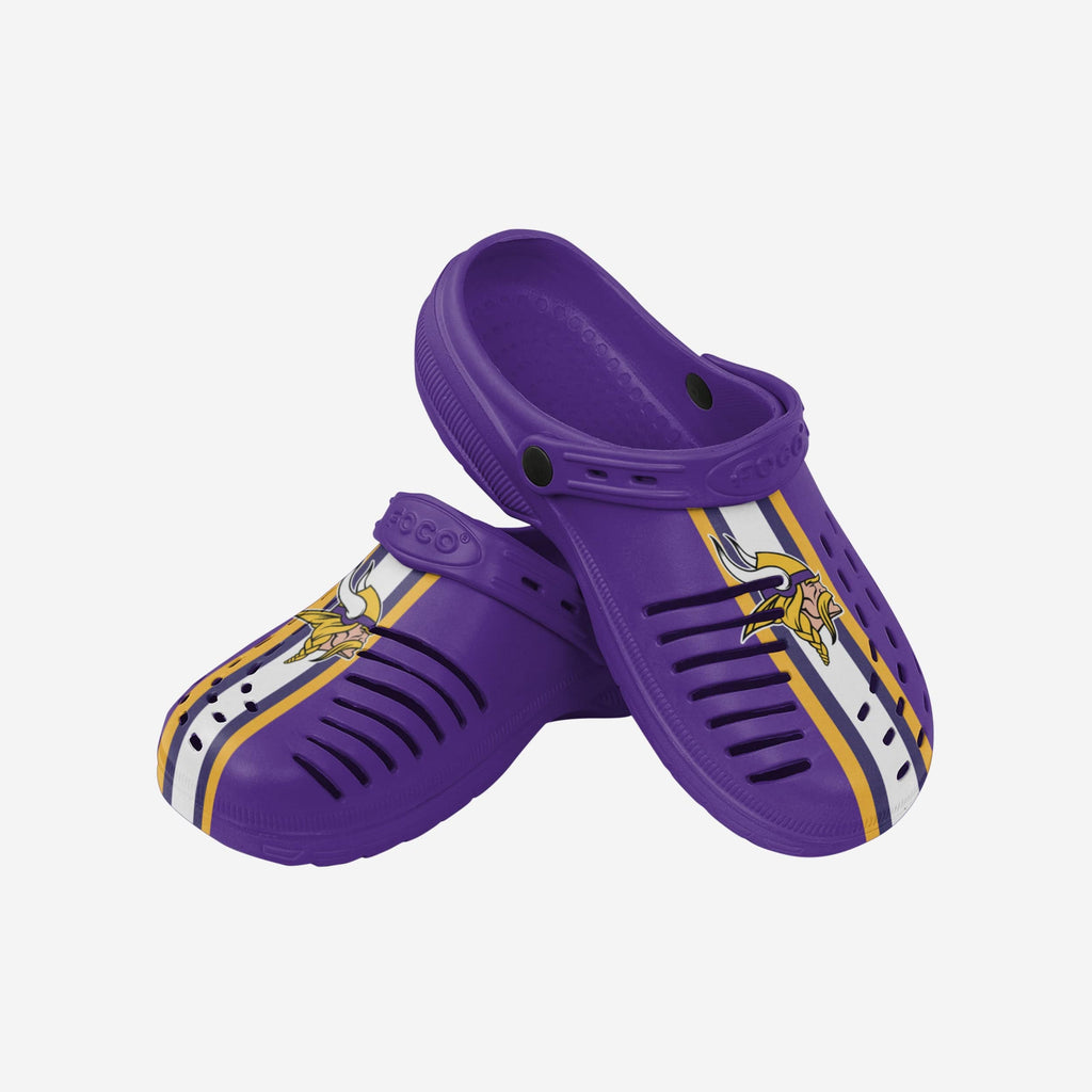 Minnesota Vikings Team Stripe Clog With Strap FOCO