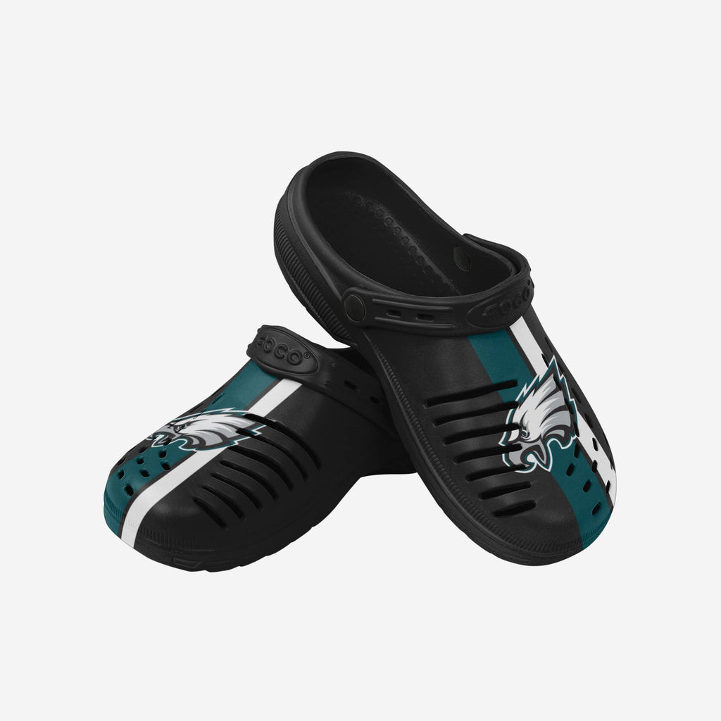 Philadelphia Eagles Team Stripe Clog With Strap FOCO