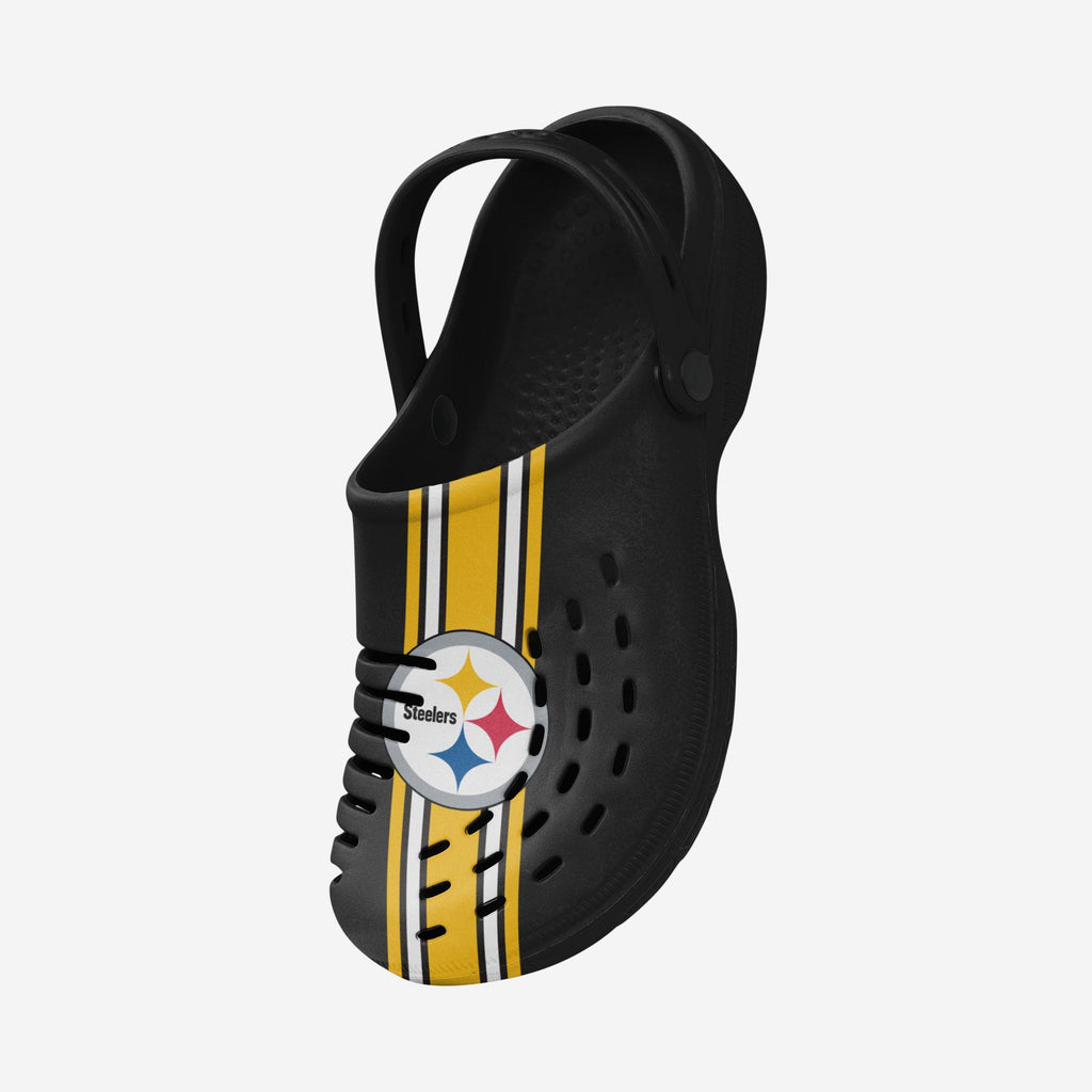Pittsburgh Steelers Team Stripe Clog With Strap FOCO