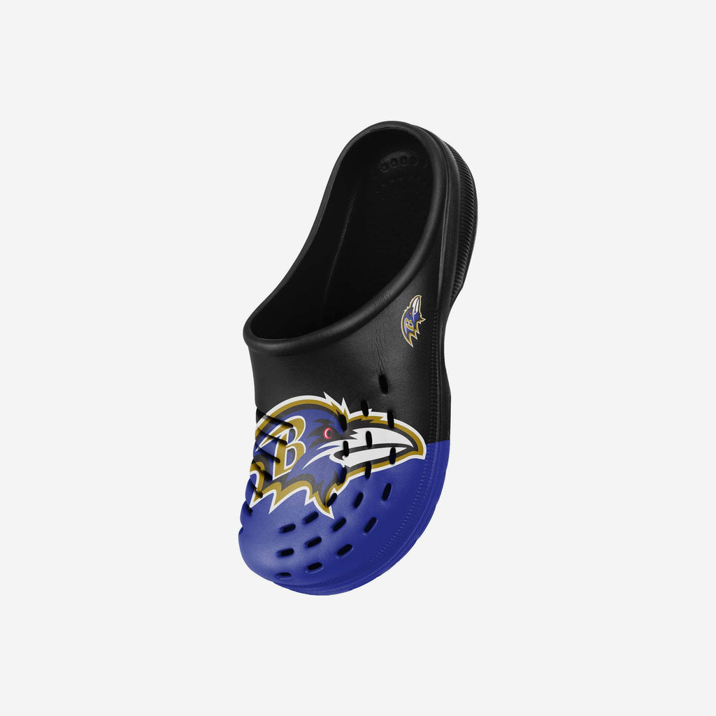 Baltimore Ravens Youth Colorblock Big Logo Clog FOCO