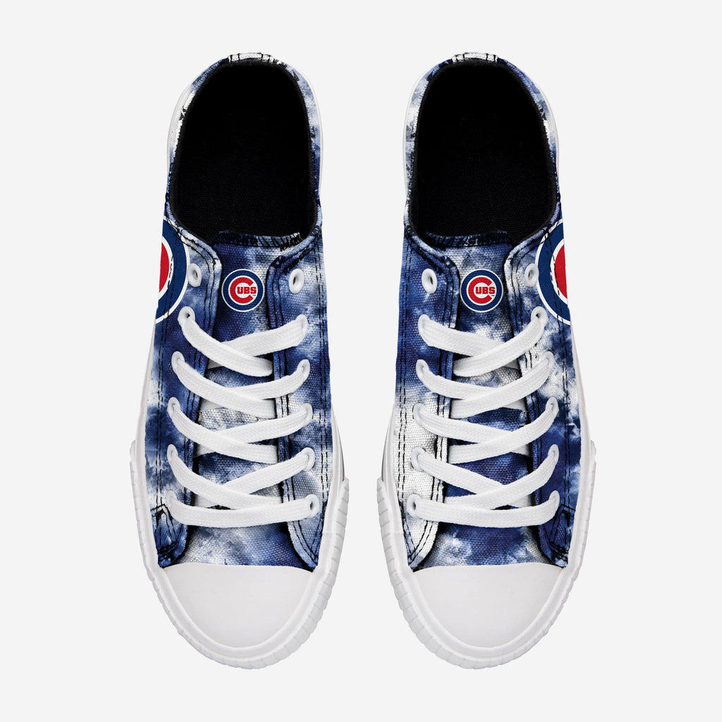Chicago Cubs Womens Low Top Tie-Dye Canvas Shoe FOCO