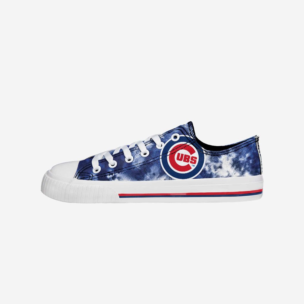 Chicago Cubs Womens Low Top Tie-Dye Canvas Shoe FOCO