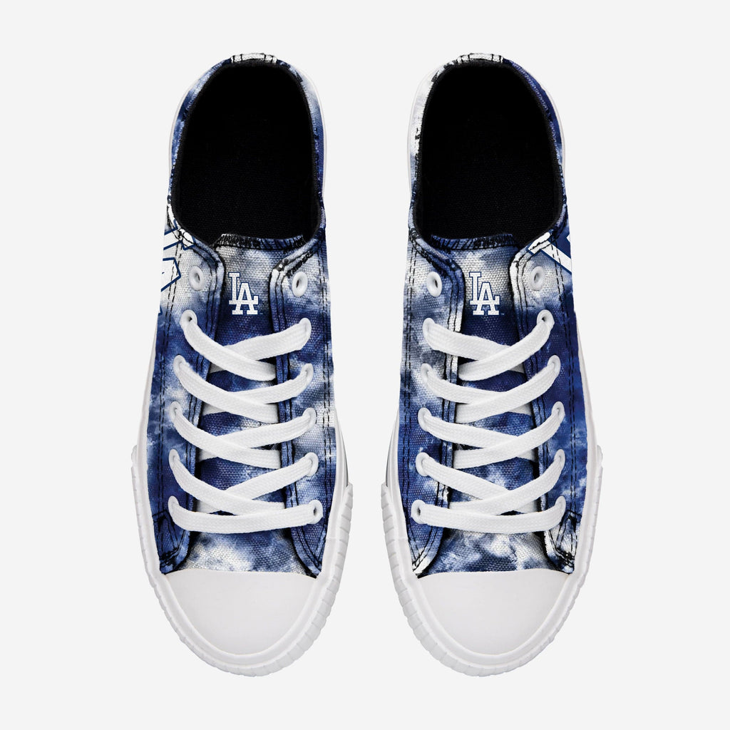 Los Angeles Dodgers Womens Low Top Tie-Dye Canvas Shoe FOCO